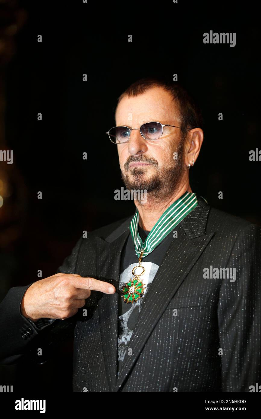 English musician, singer, songwriter and actor, Ringo Starr poses with ...