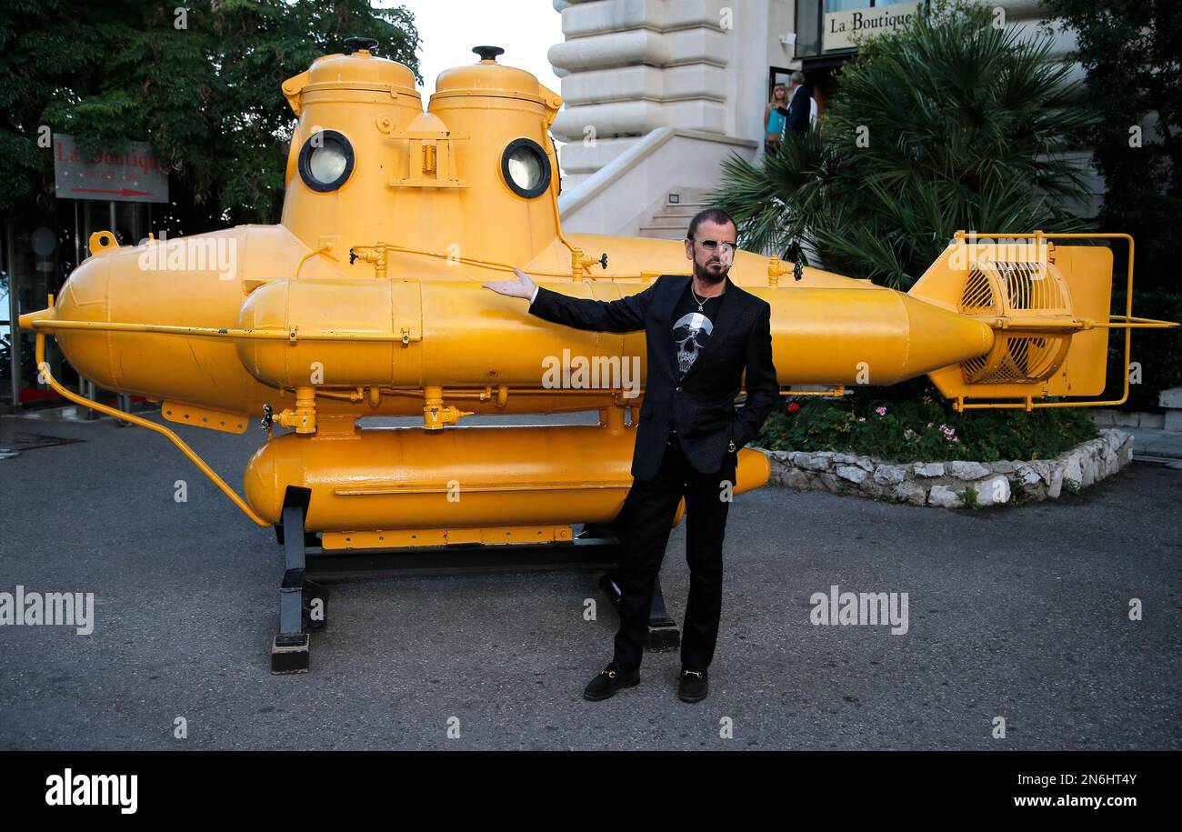 English musician, singer, songwriter and actor, Ringo Starr poses near ...