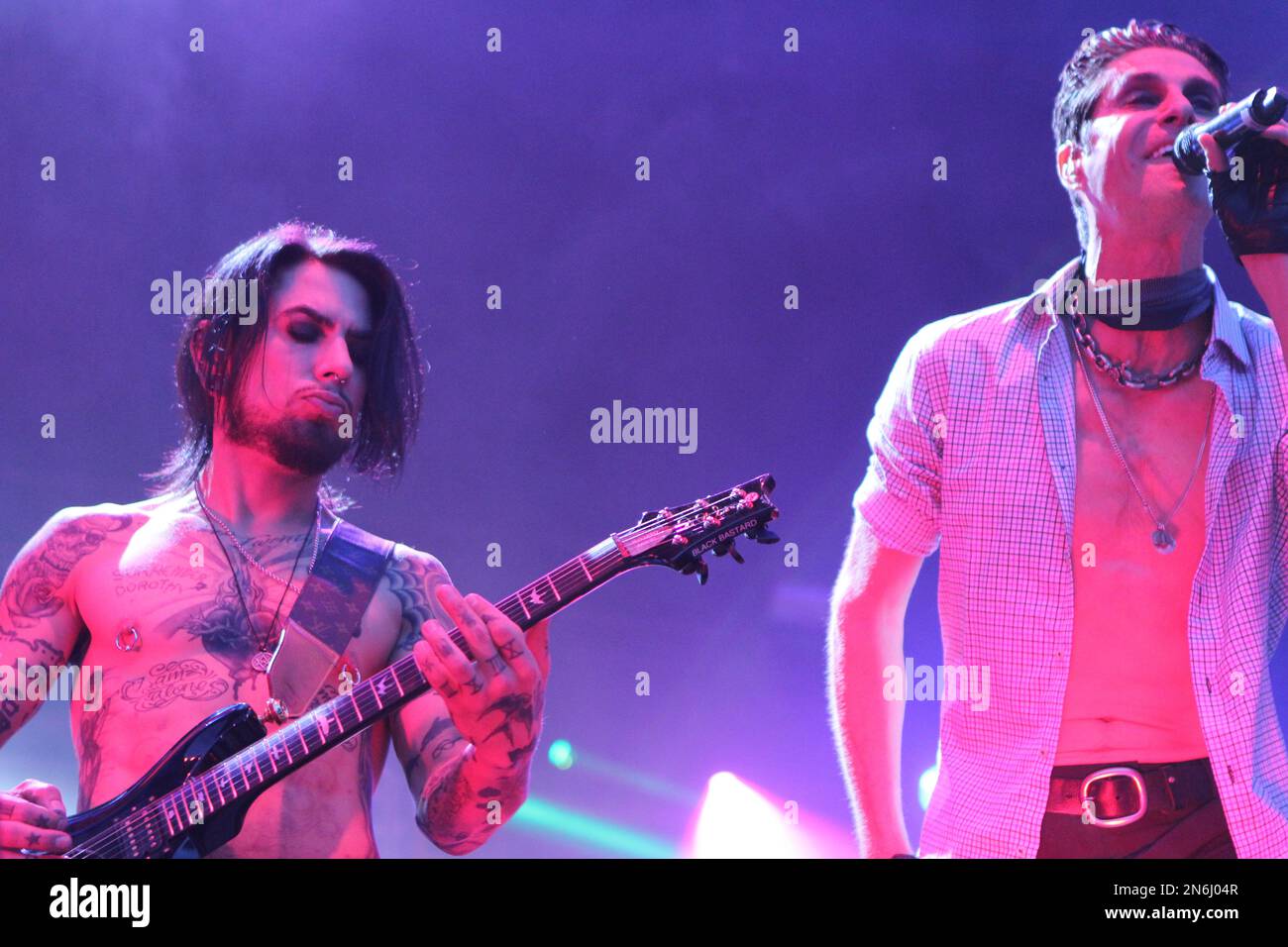 Dave Navarro and Perry Farrell of Jane's Addiction performing as part ...