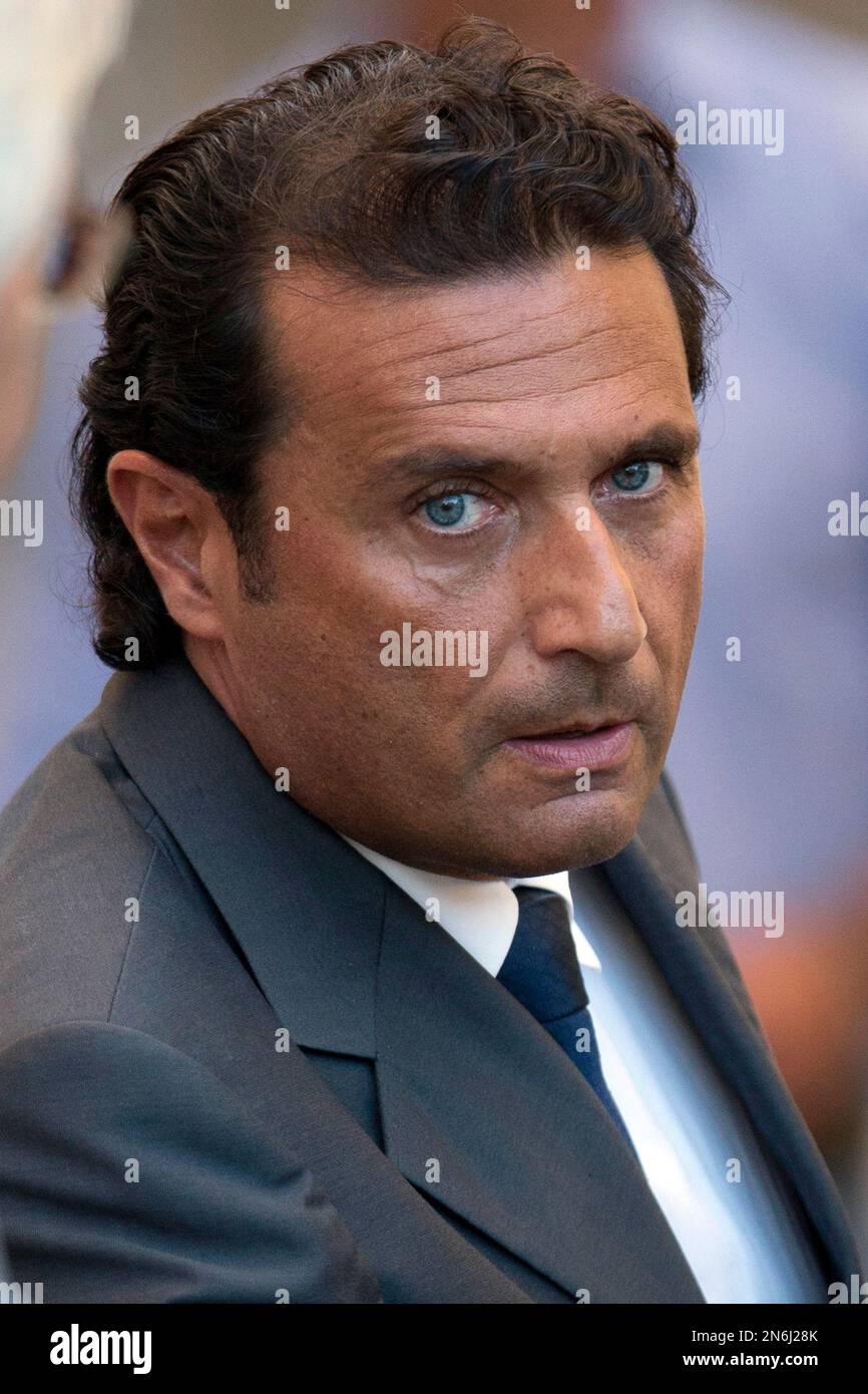 Captain Francesco Schettino leaves the court room of the converted ...