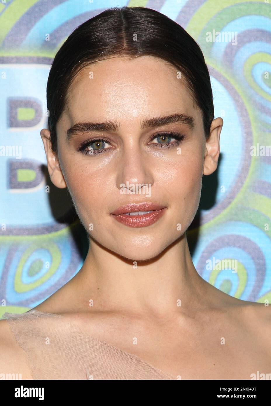 Actress Emilia Clarke arrives at the HBO Primetime Emmy's After Party ...