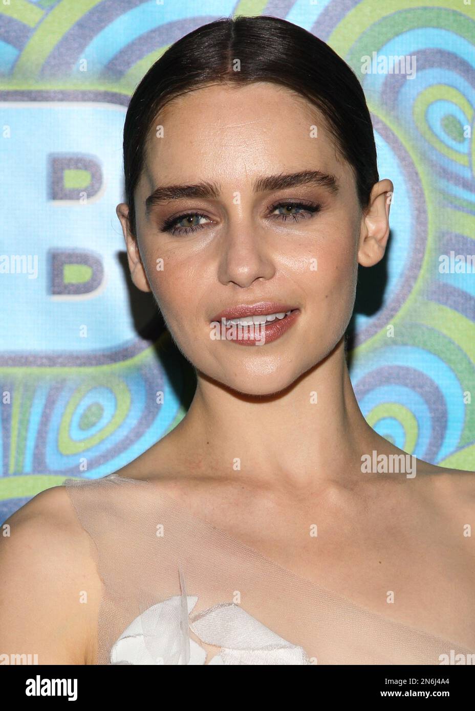 Actress Emilia Clarke arrives at the HBO Primetime Emmy's After Party ...