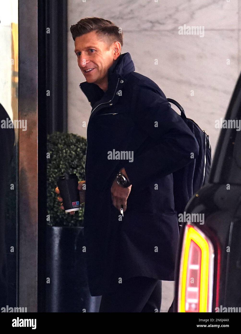 Crystal Palace chairman Steve Parish arrives at the Hyatt Regency ...