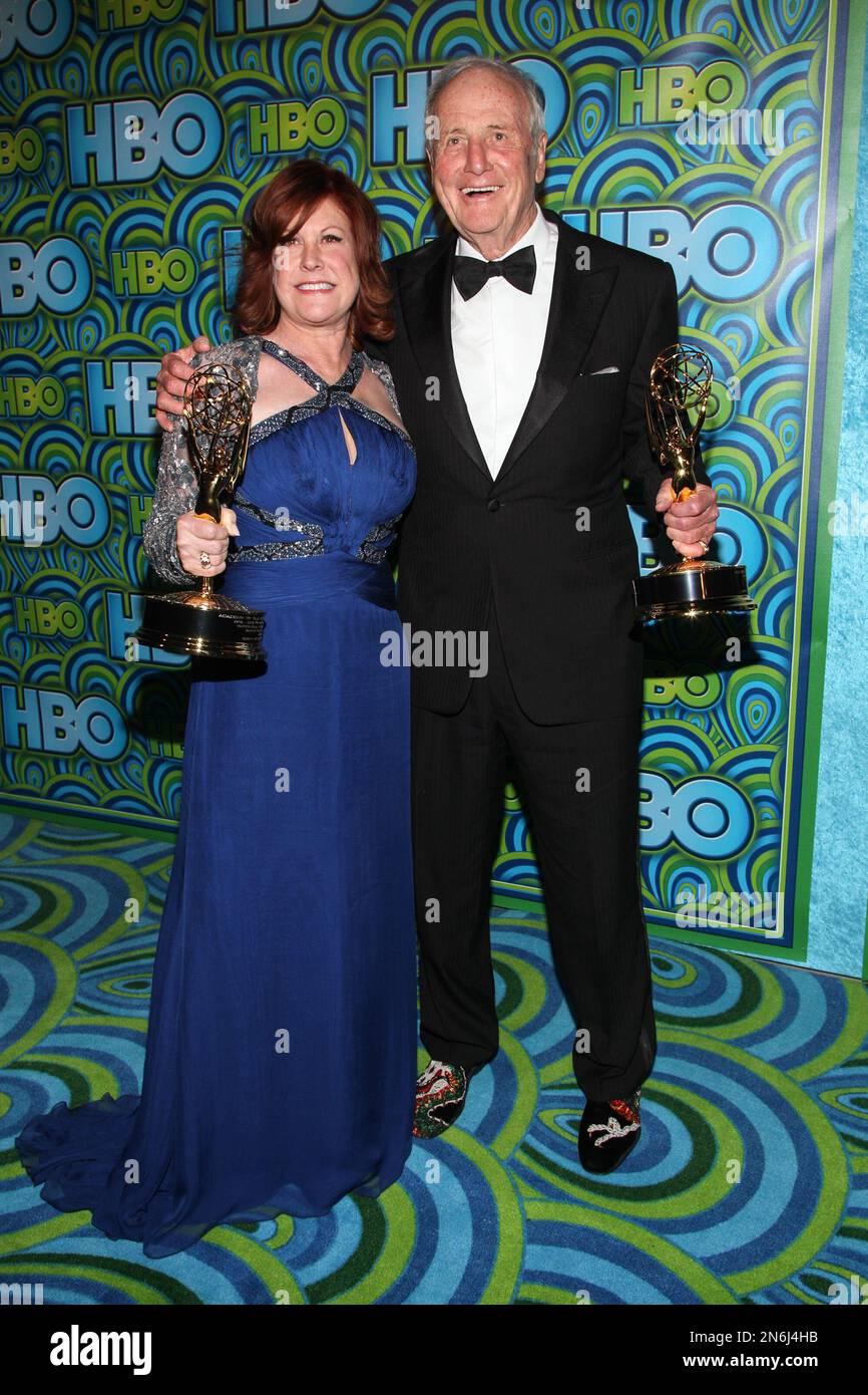 Producers Susan Ekins and Jerry Weintraub arrive at the HBO Primetime ...