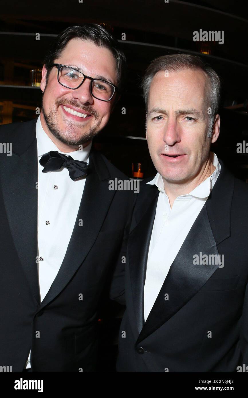 Rich Sommer, left, and Bob Odenkirk attend the AMC, IFC, Sundance ...