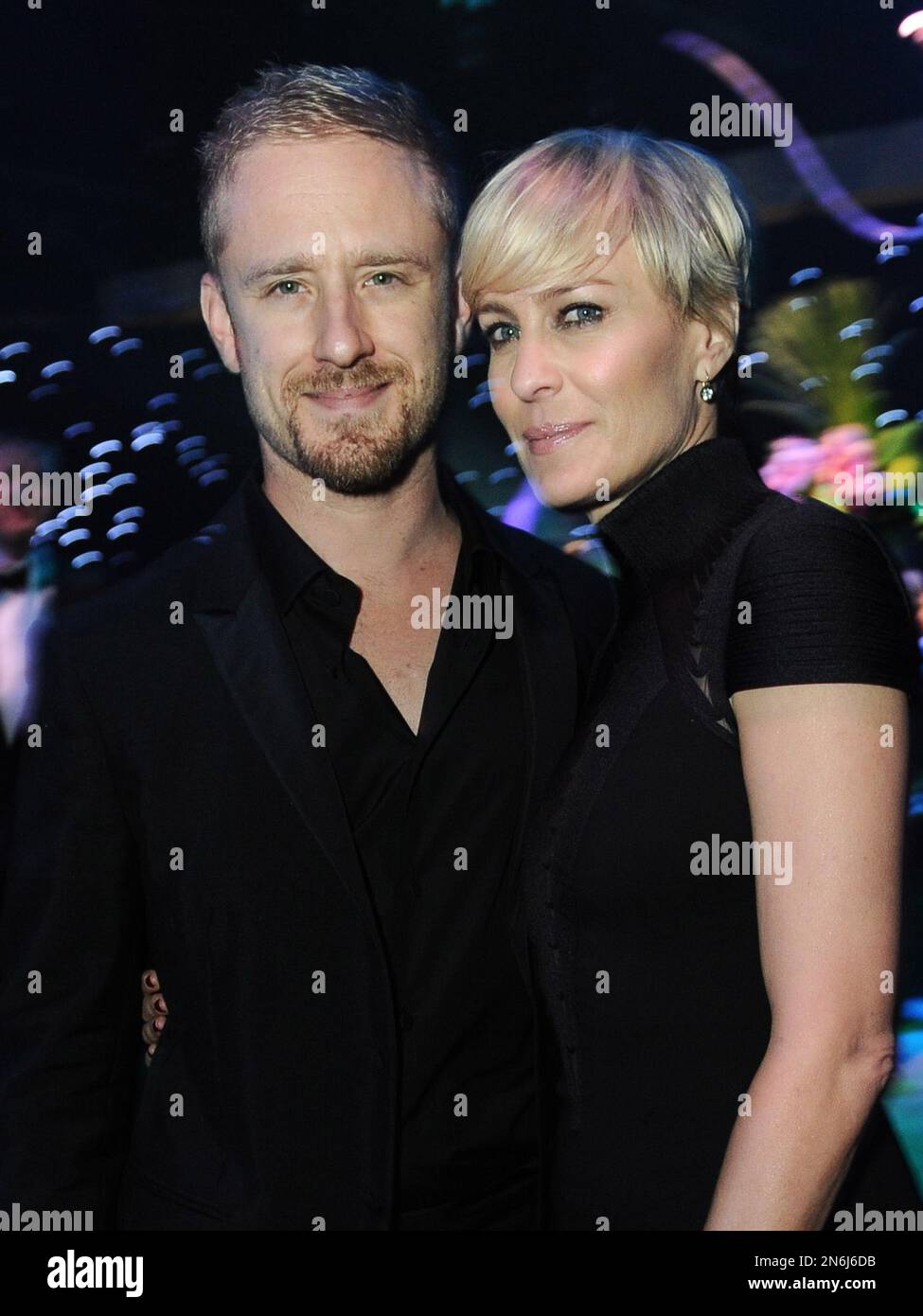 From left, John Benjamin Hickey and Robin Wright are seen at the ...