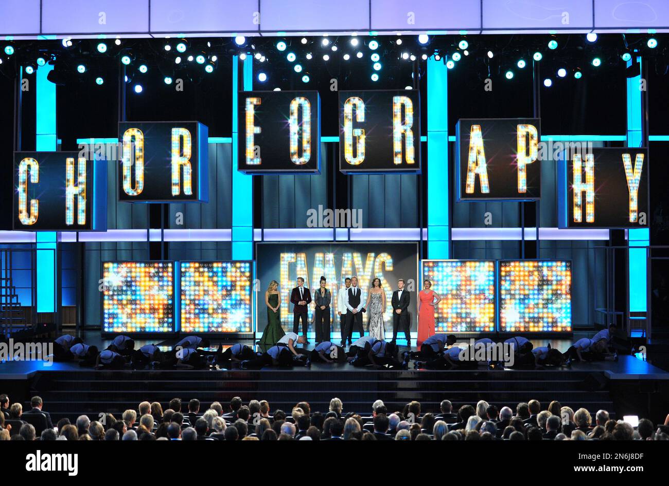 From left, choreographers Allison Holker, Derek Hough, Sonya Tayeh ...
