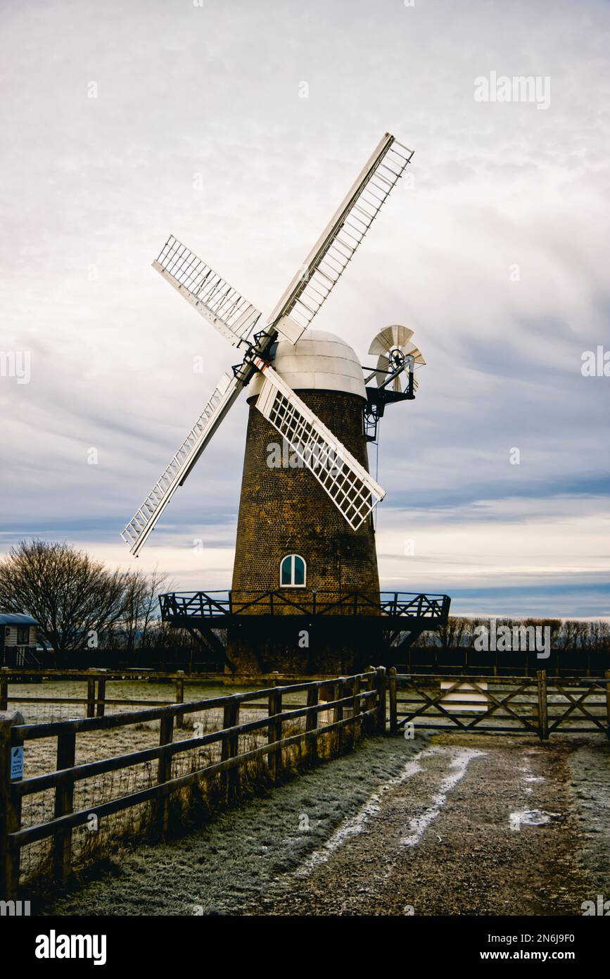 Vertical shot vintage windmill hi-res stock photography and images - Alamy