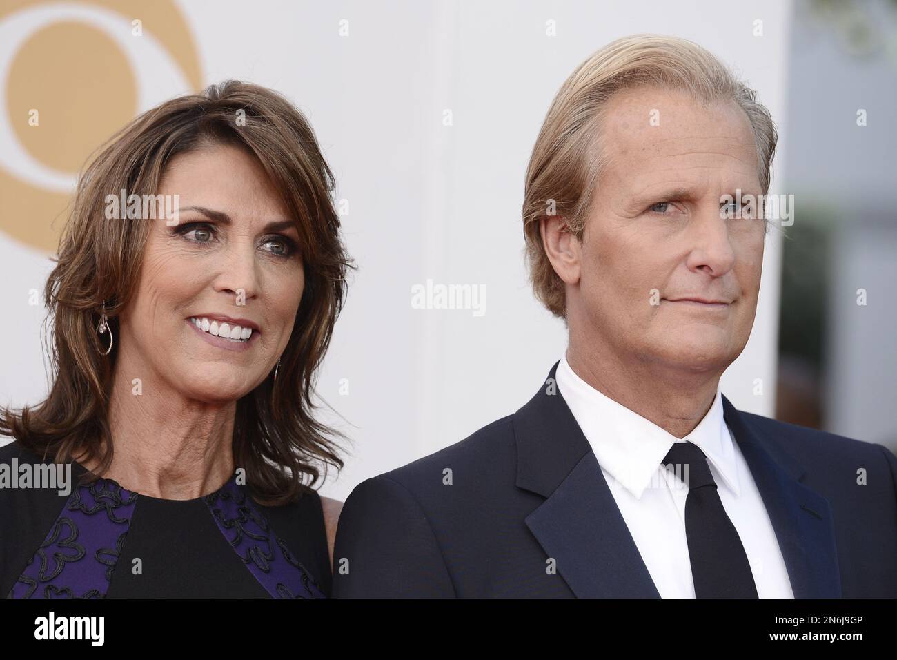 Kathleen Rosemary Treado, left, and Jeff Daniels arrive at the 65th ...