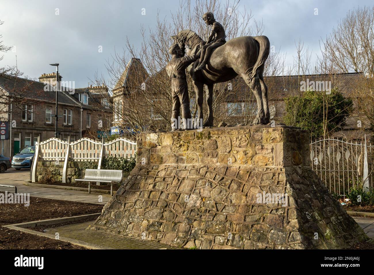 Bronze Sculpture of young boy on a horse by Alan Beattie Herriot in ...
