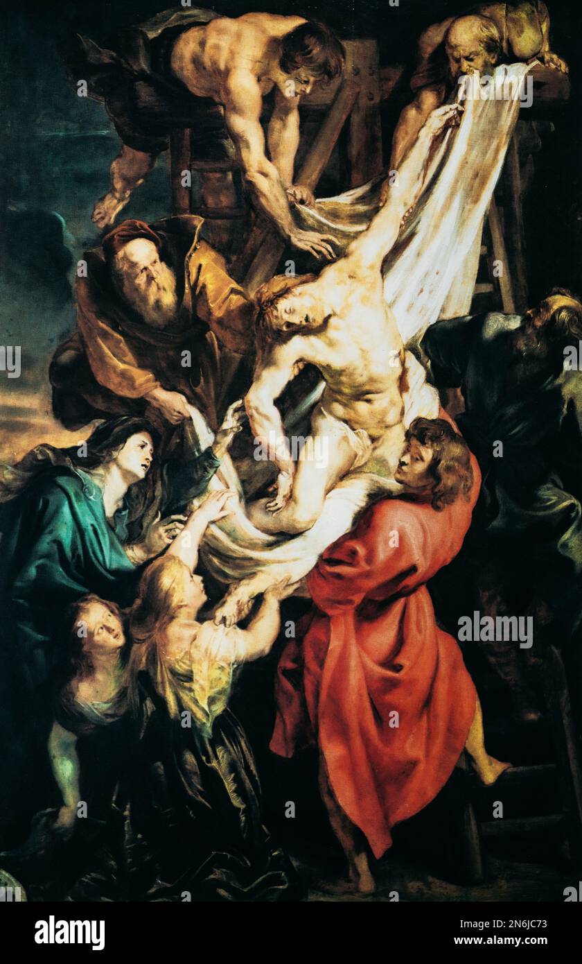 Sir Peter Paul Rubens, The Descent From The Cross. Rubens Was A Flemish Artist, Diplomat. He Is ...