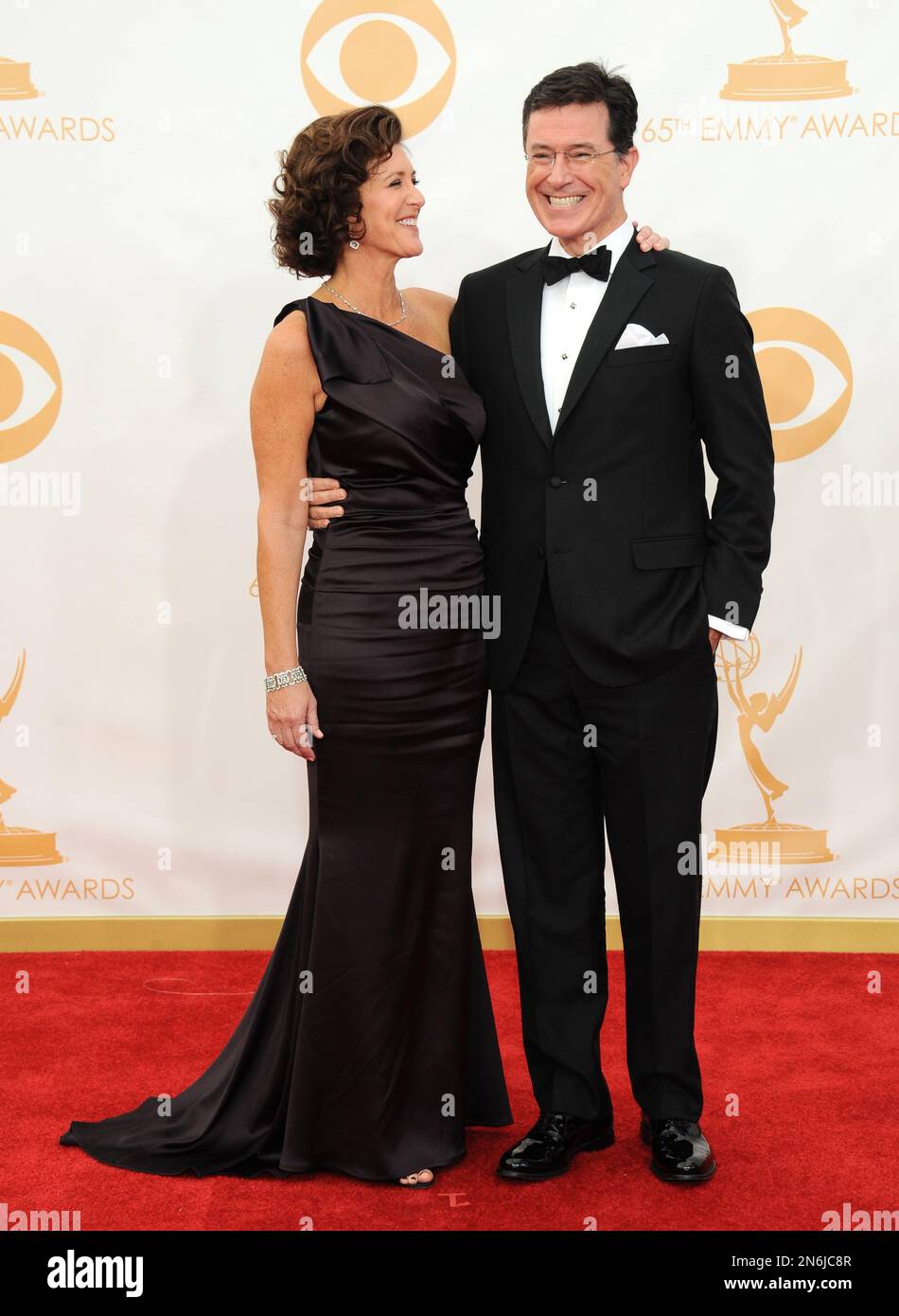 Stephen Colbert Right And Evelyn Mcgee Colbert Arrive At The 65th