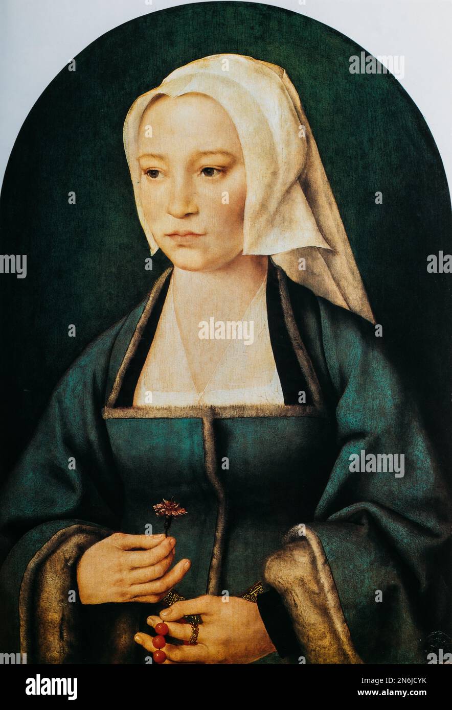 Joos Van Cleve Also Joos Van Der Beke. Portrait Of Margaretha Boghe ...