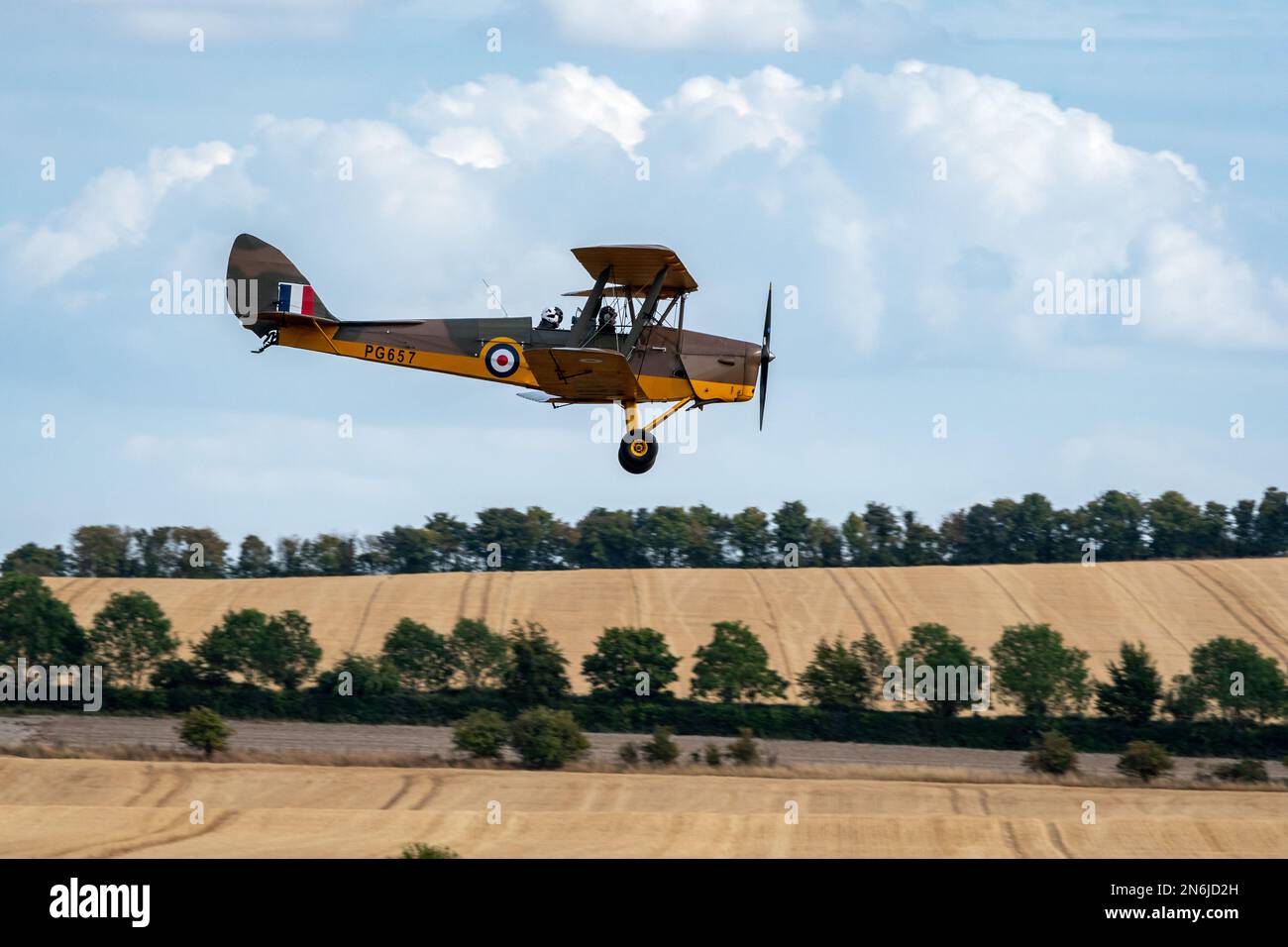 Imperial War Museum Duxford , DH Tiger Moth Stock Photo - Alamy