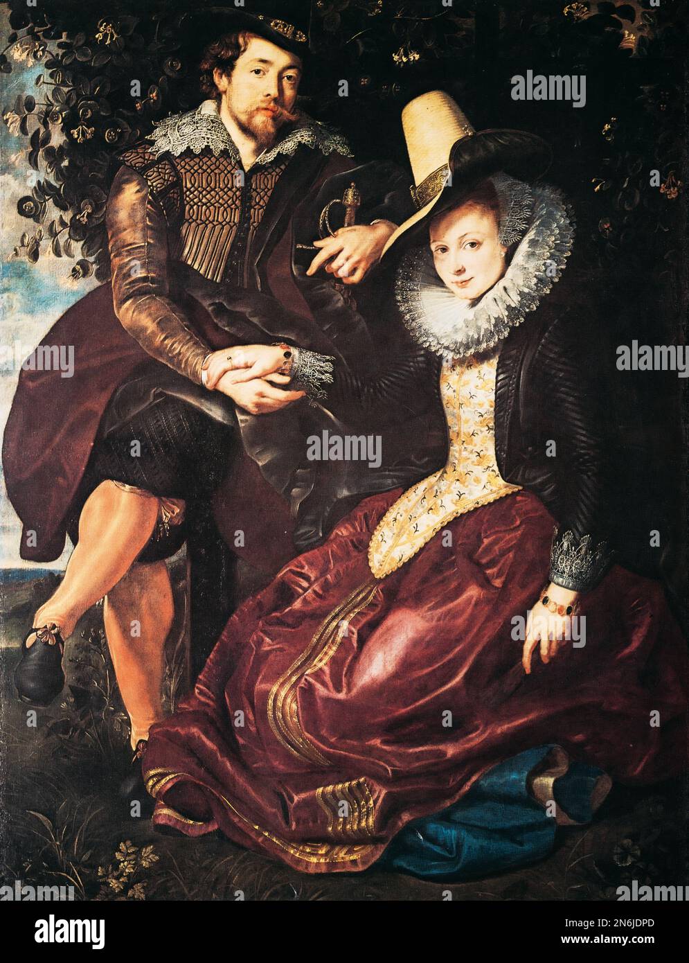 Sir Peter Paul Rubens, The Honeysuckle Bower Is A Self-portrait Of ...