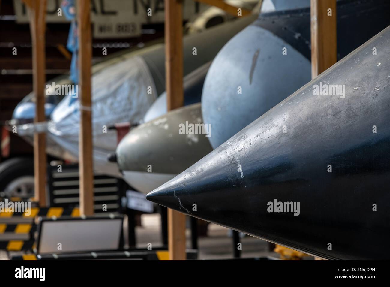 The South Yorkshire Aircraft Museum at RAF Doncaster site Stock Photo ...