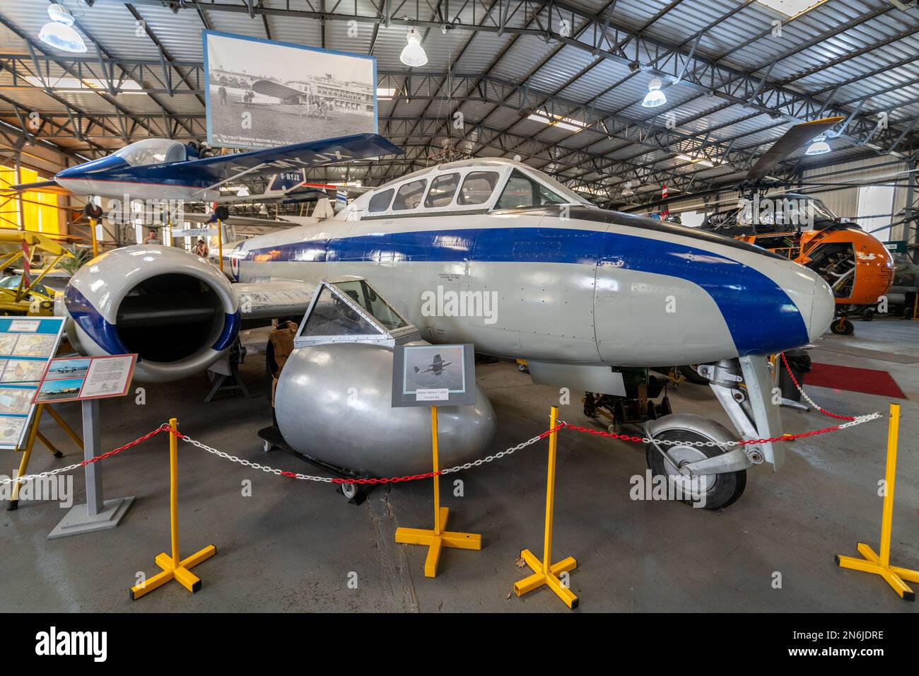 The South Yorkshire Aircraft Museum at RAF Doncaster site Stock Photo ...