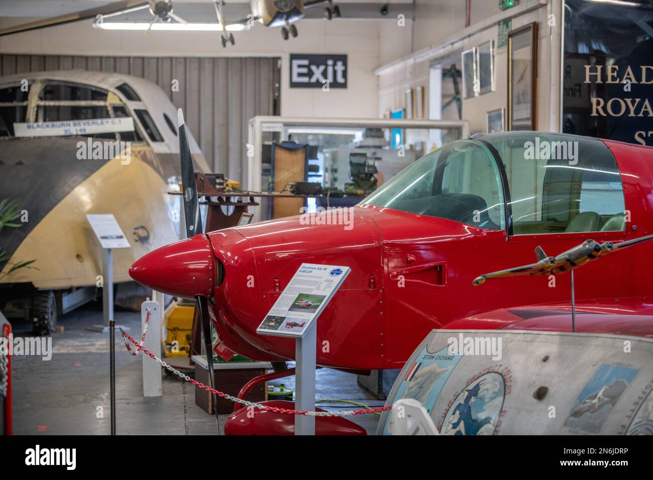 The South Yorkshire Aircraft Museum at RAF Doncaster site Stock Photo ...
