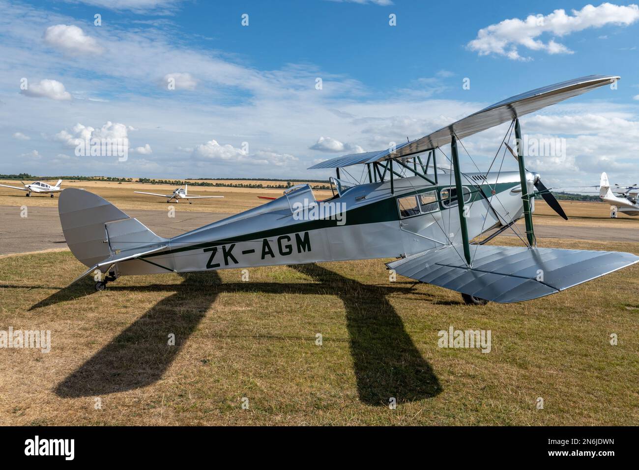 Imperial War Museum Duxford , DH Fox Moth Stock Photo - Alamy