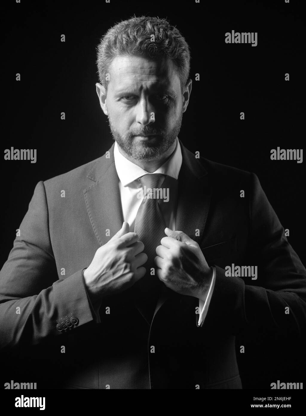 Employer mature Black and White Stock Photos & Images - Alamy