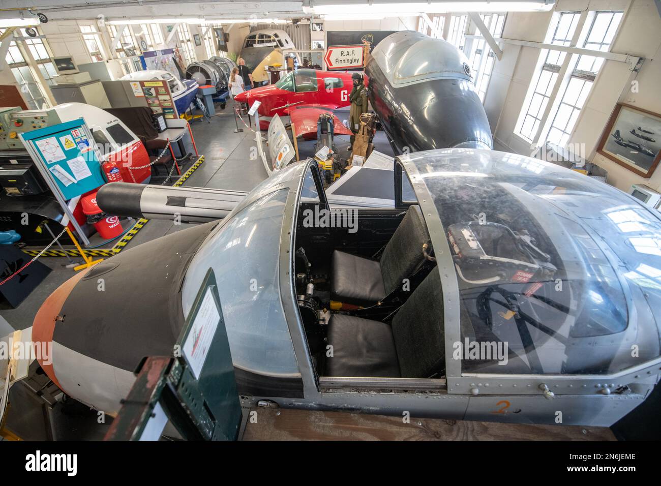 The South Yorkshire Aircraft Museum at RAF Doncaster site Stock Photo ...