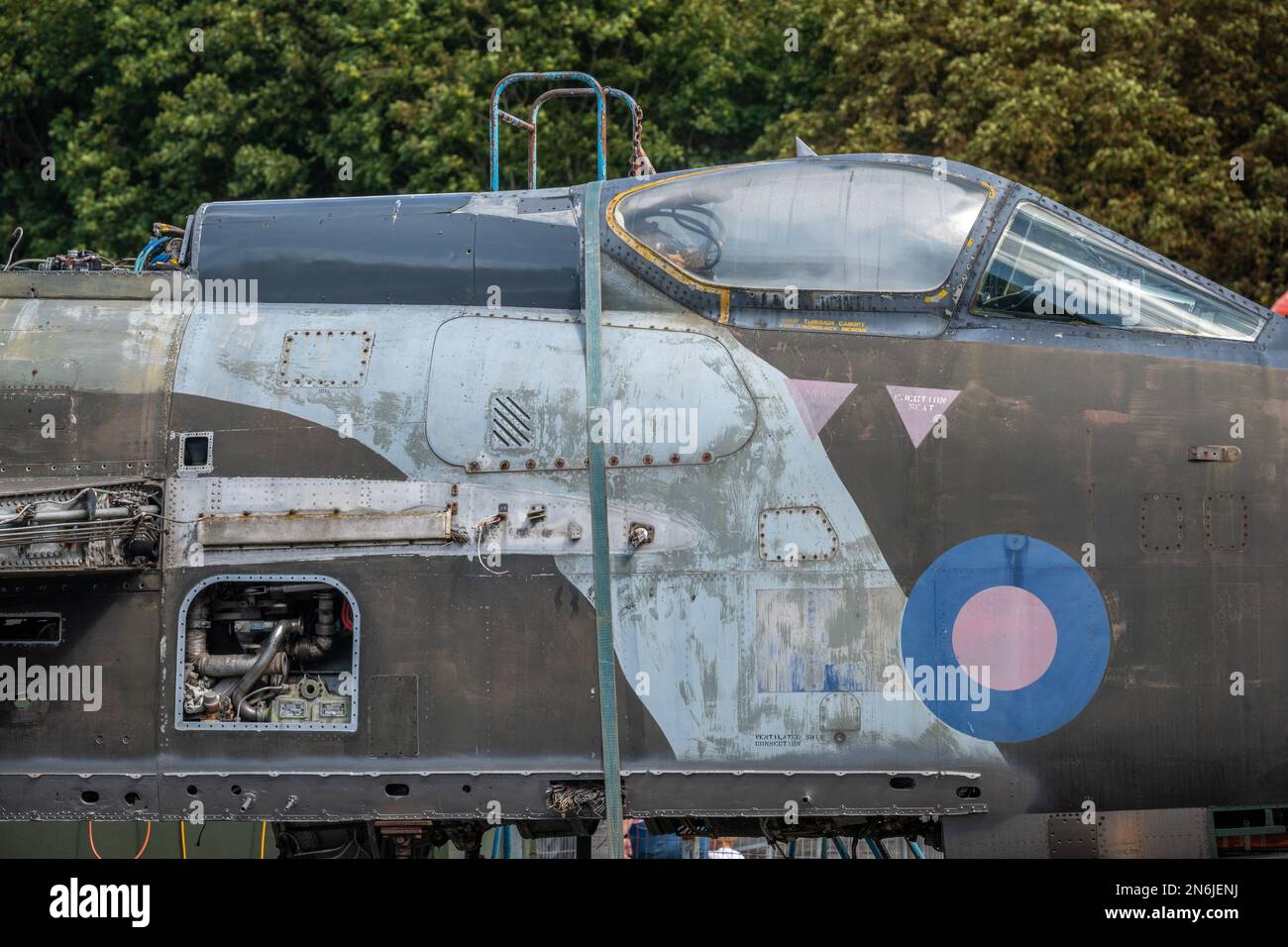 The South Yorkshire Aircraft Museum at RAF Doncaster site Stock Photo ...