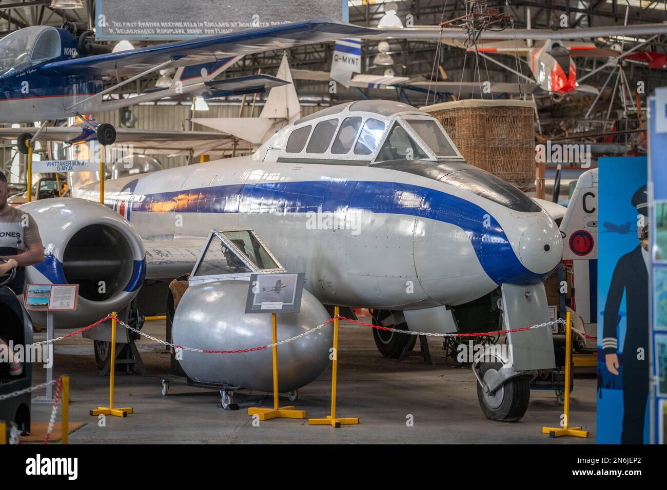 The South Yorkshire Aircraft Museum at RAF Doncaster site Stock Photo ...