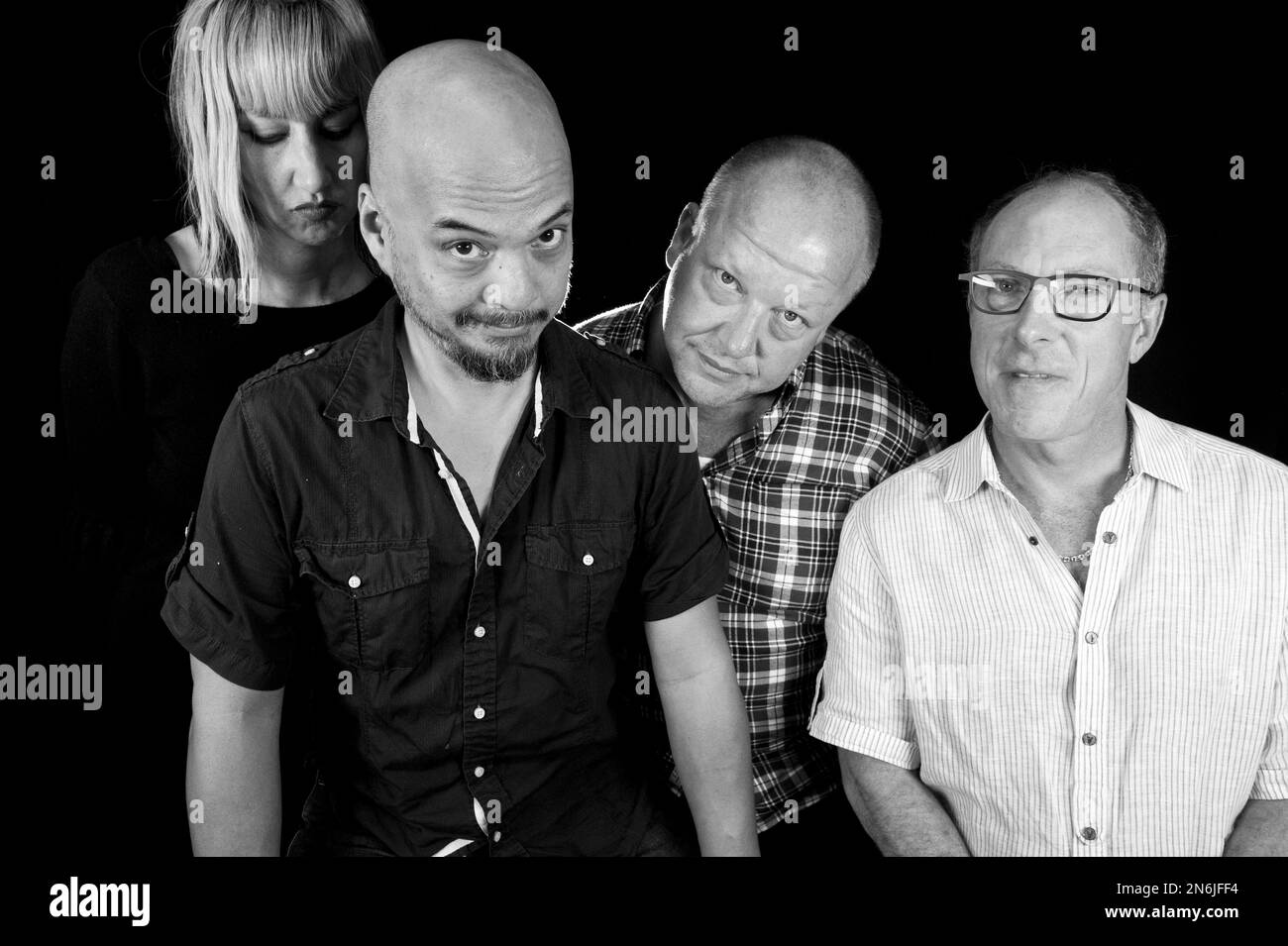 Rock band The Pixies, from left, Kim Shattuck, Joey Santiago, Black ...