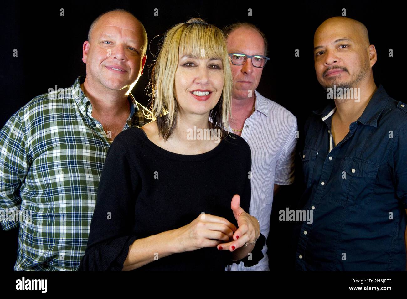 Rock band The Pixies, from left, Black Francis, Kim Shattuck, David ...