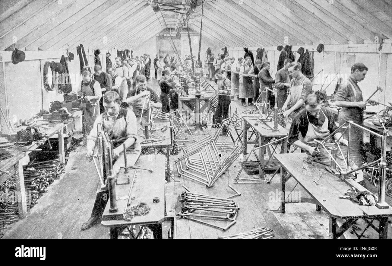 Factory from the industrial revolution Black and White Stock Photos ...
