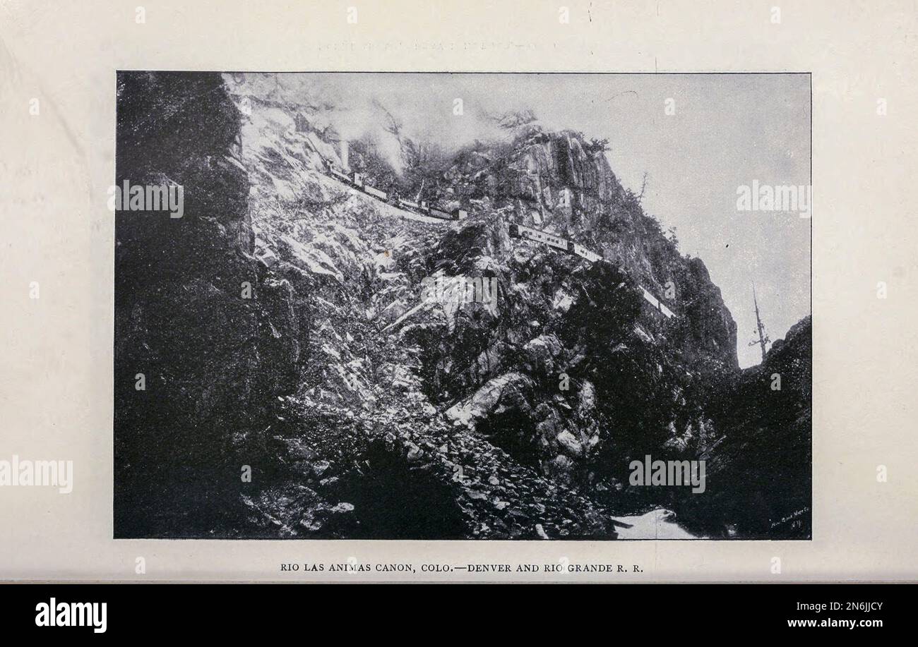 Rio Las Animas Canyon, Colorado - Denver and Rio Grande R. R. Scenery ...