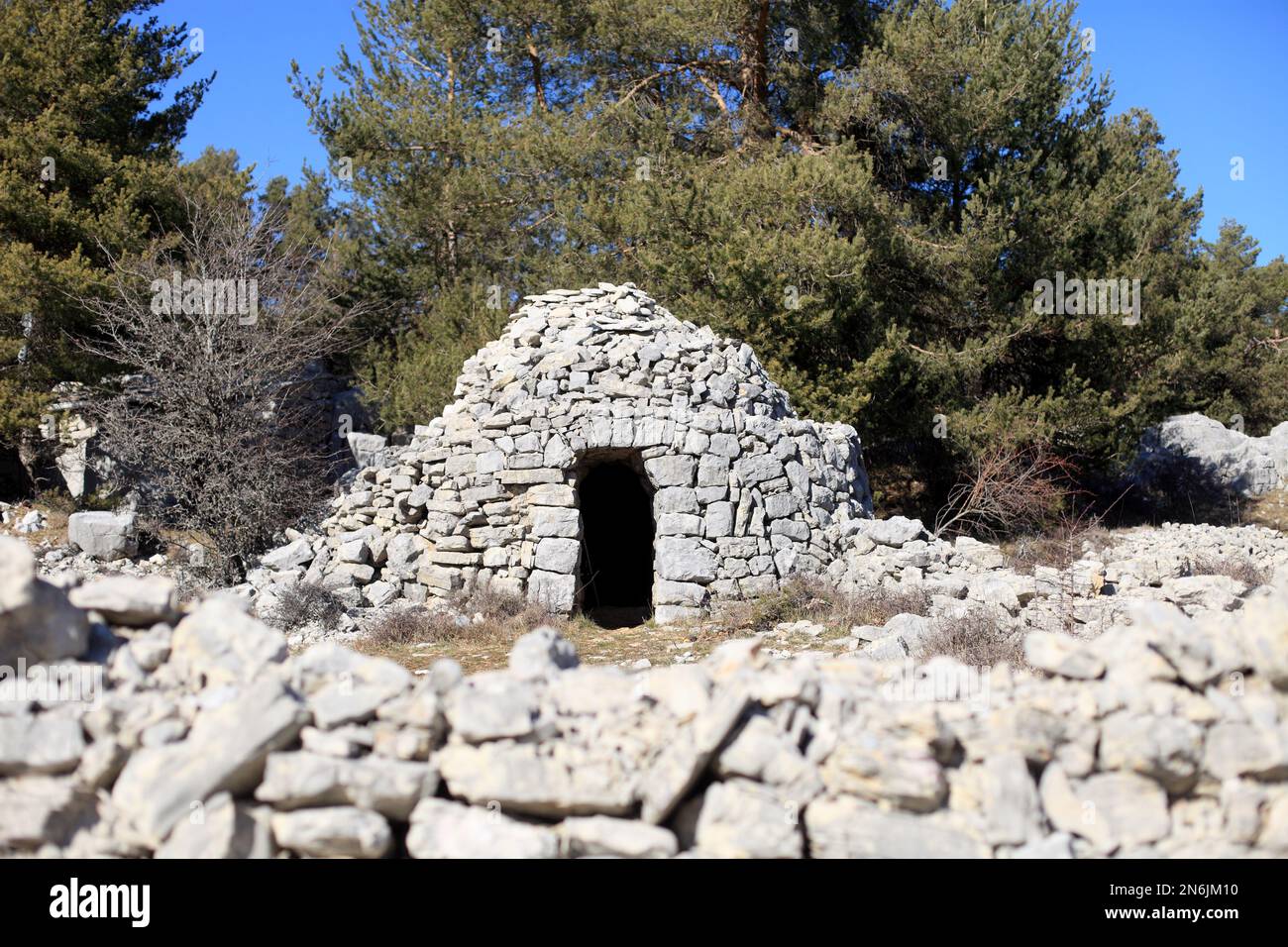 Borie, Parc regional des prealpes d'Azur, Alpes Maritimes, 06, Cote d ...