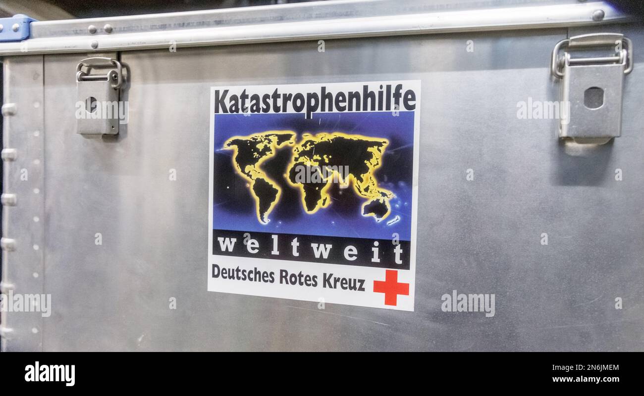 Hamburg, Germany. 10th Feb, 2023. A transport box with the inscription ...