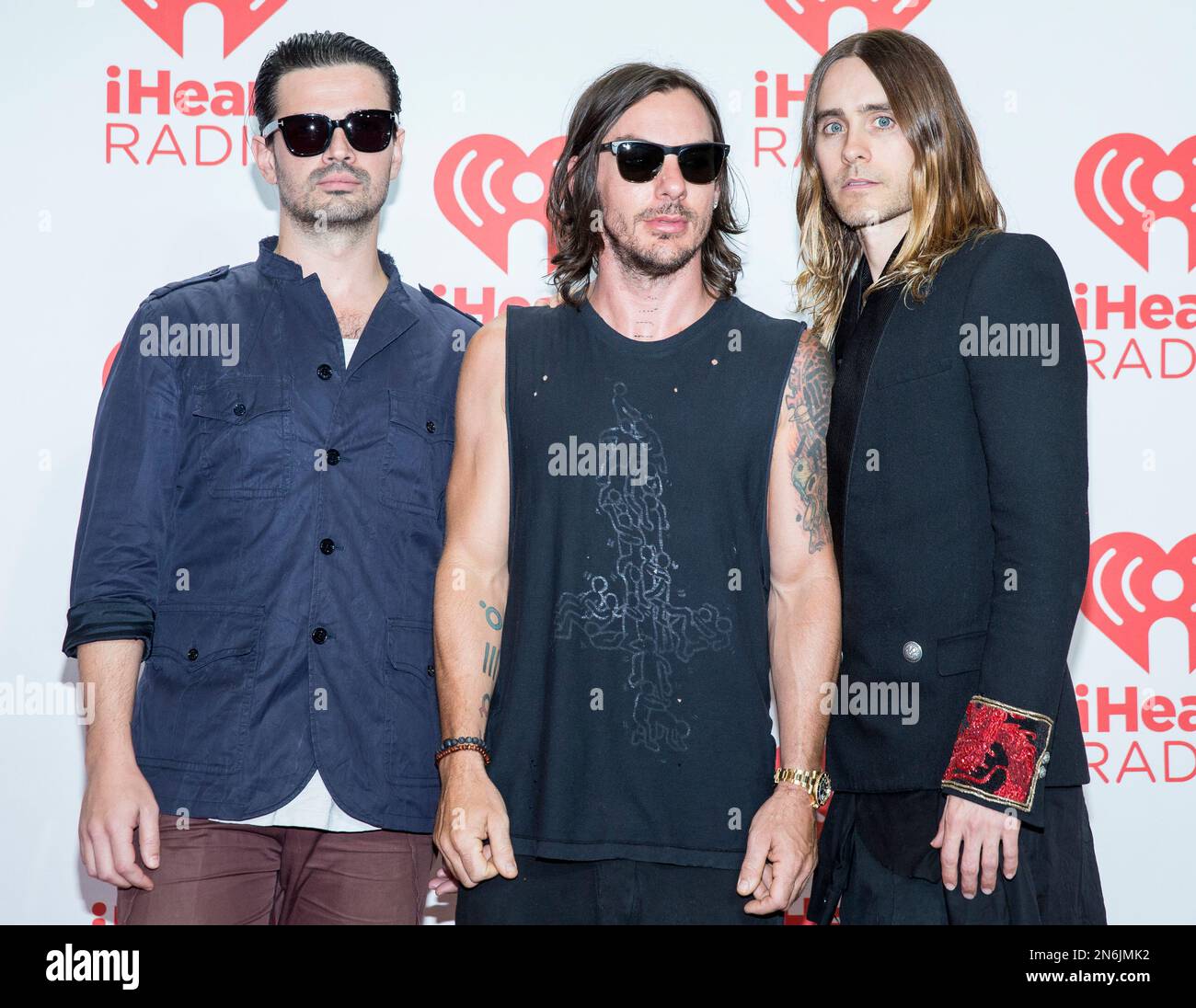 Shannon Leto left, Tomo Milicevic and Jared Leto of Thirty Seconds to ...