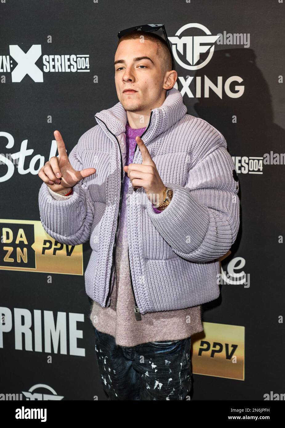 Ardee seen attending the KSI vs FaZe Temperrr MF Cruiserweight Title ...