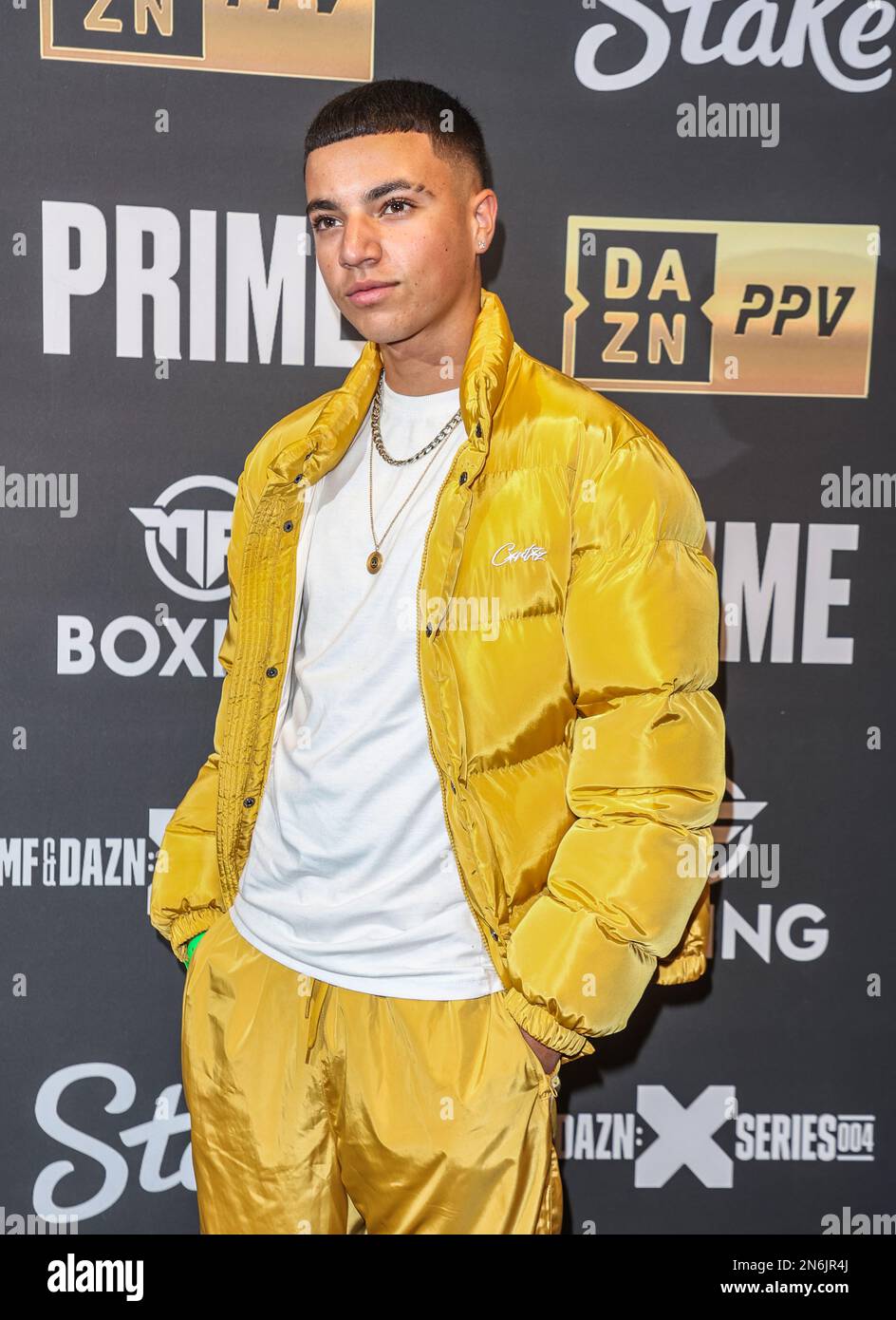 Junior Andre seen attending the KSI vs FaZe Temperrr MF Cruiserweight ...