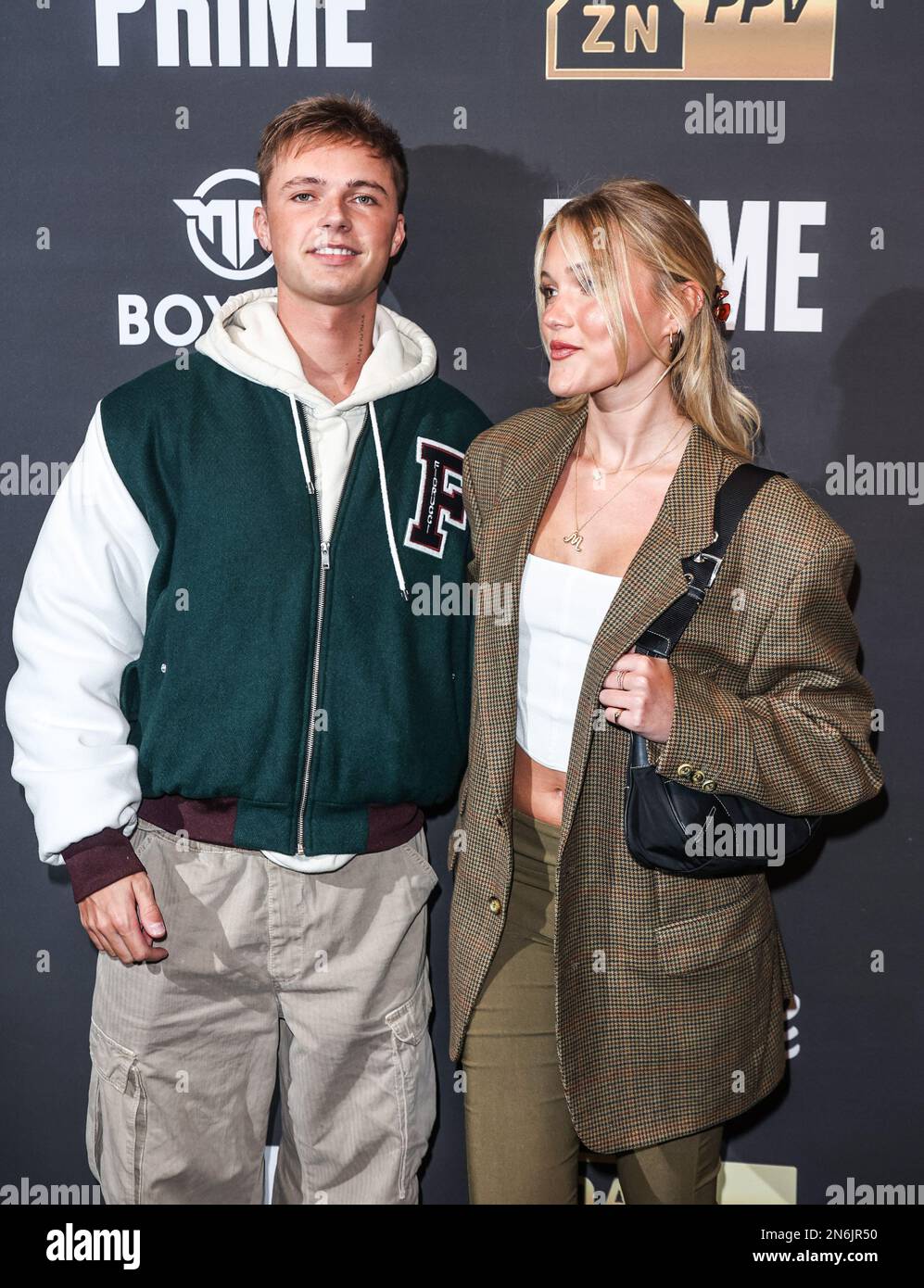 HRVY and Mimi Slinger seen attending the KSI vs FaZe Temperrr MF ...