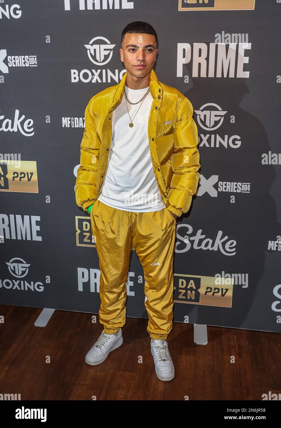 Junior Andre seen attending the KSI vs FaZe Temperrr MF Cruiserweight ...