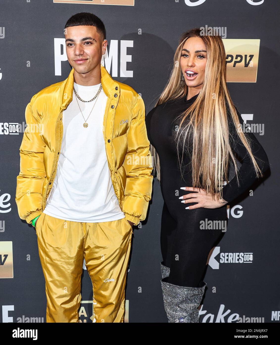 Junior Andre and Katie Price seen attending the KSI vs FaZe Temperrr MF ...