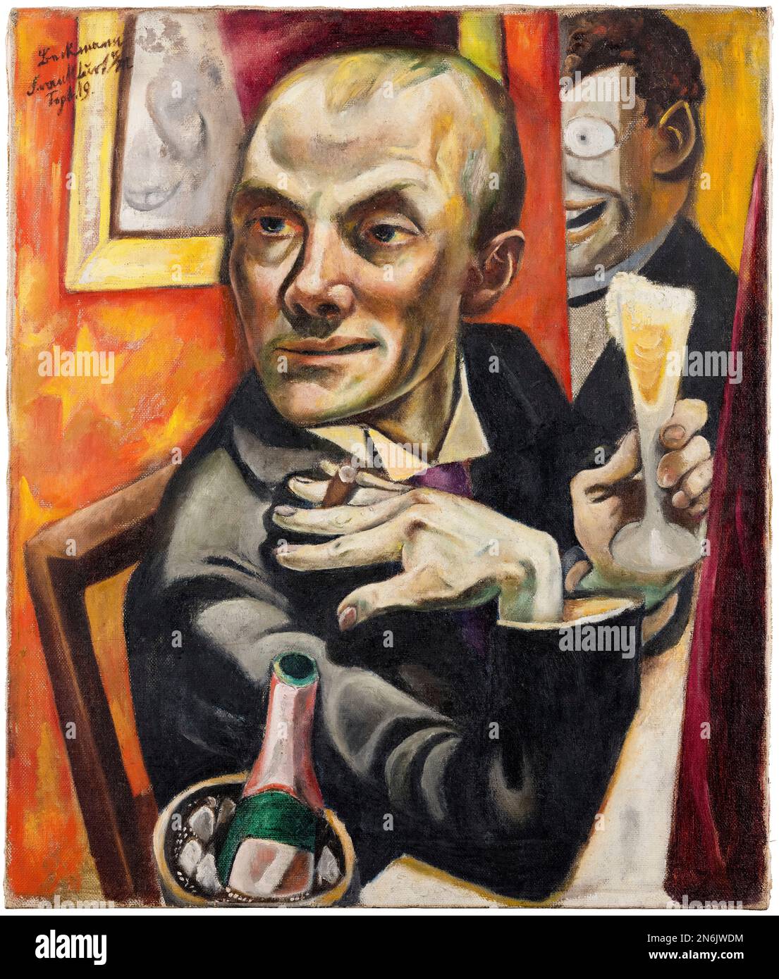 Max Beckmann Self Portrait With Red Scarf