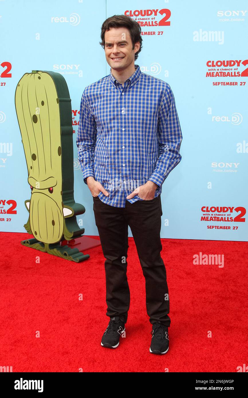 Actor Bill Hader arrives at the premiere of "Cloudy with a Chance of ...