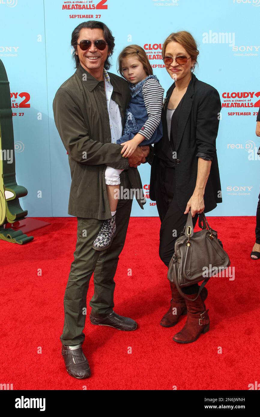 Actor Lou Diamond Phillips arrives at the premiere of "Cloudy with a ...