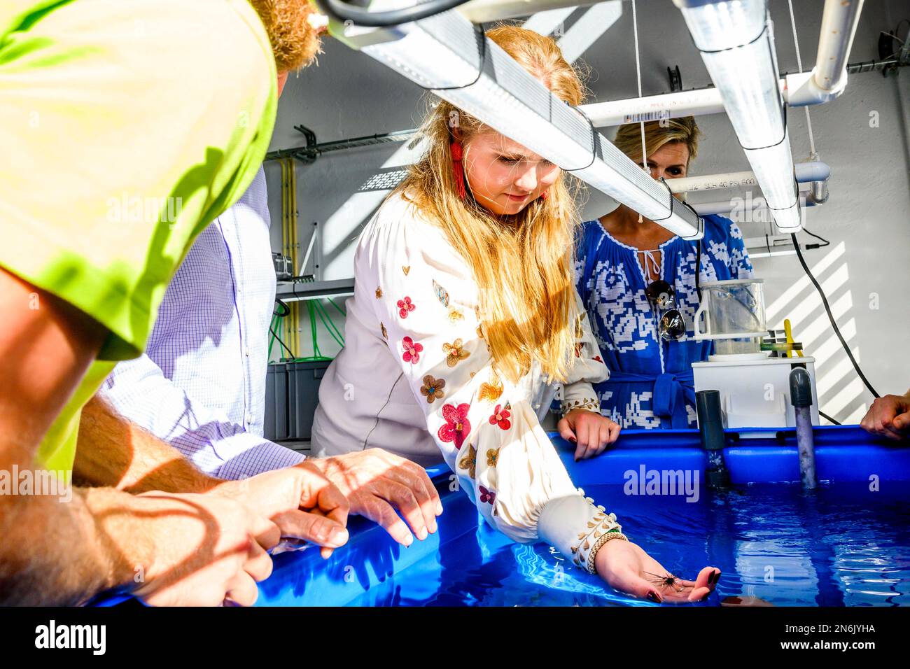 Fort Bay, Caribbean February 09, 2023, Queen Maxima and Princess Amalia ...