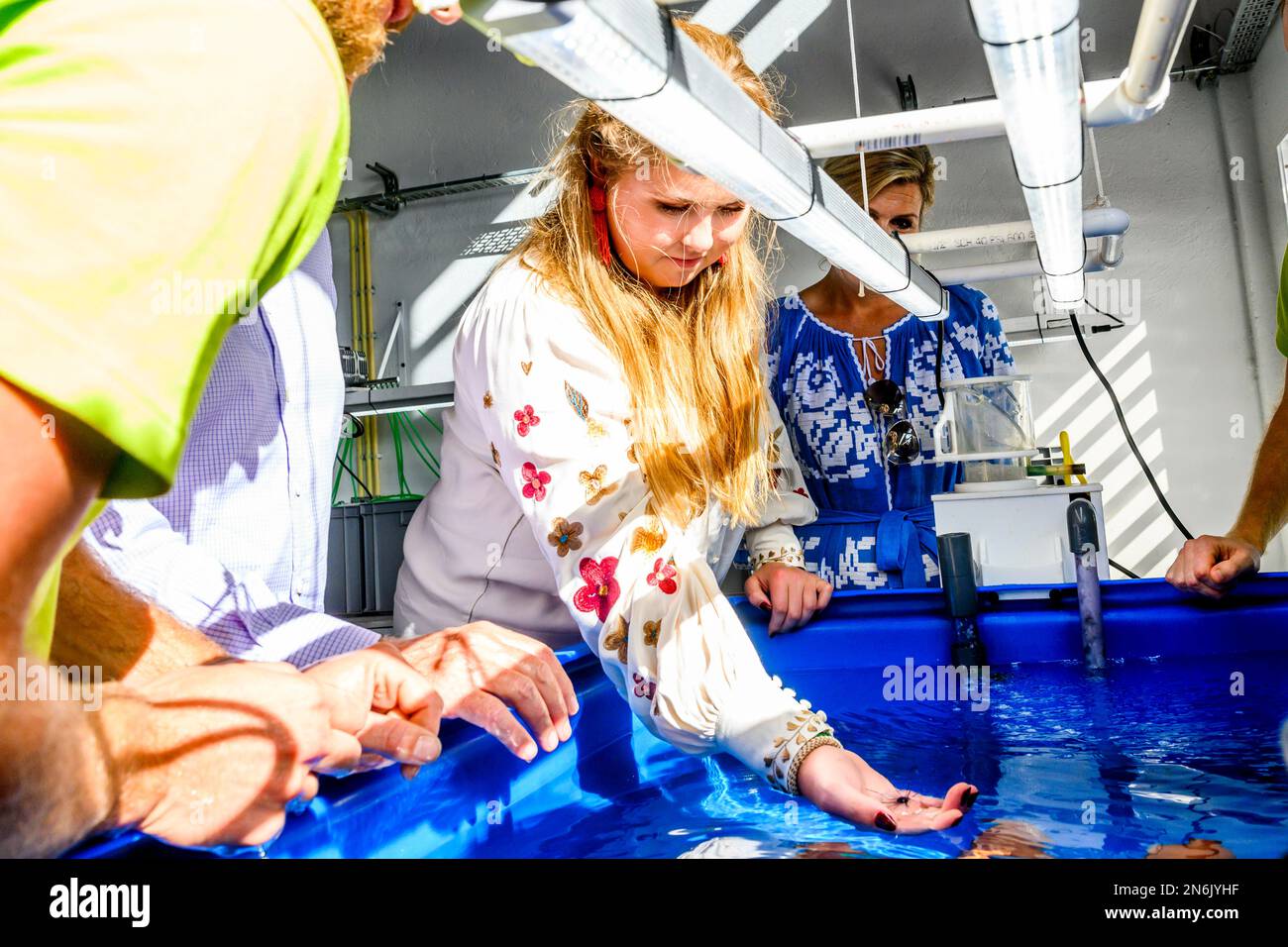 Fort Bay, Caribbean February 09, 2023, Queen Maxima and Princess Amalia ...