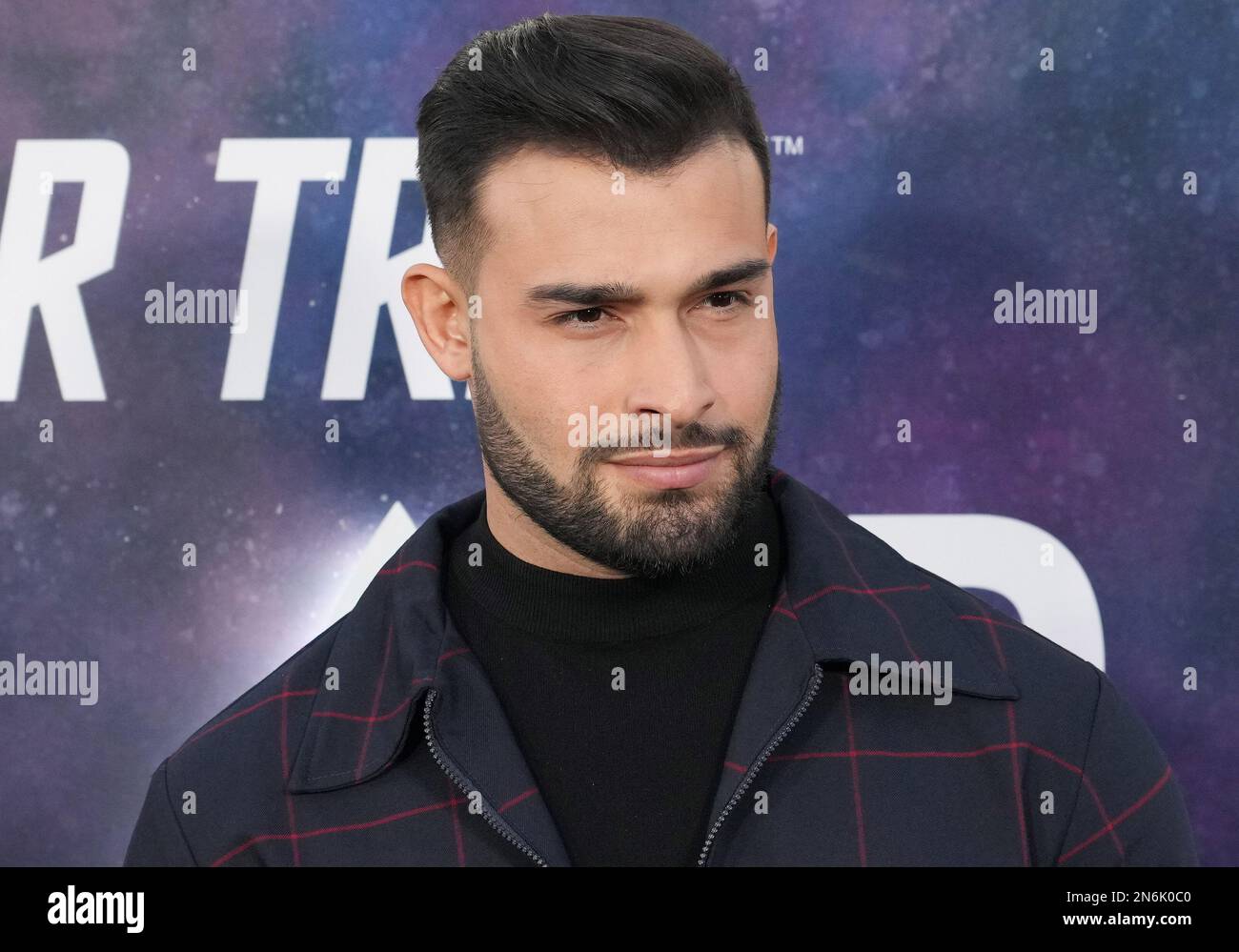 Hollywood, CA , February 9, 2023. Sam Asghari arrives at the Paramount+ ...