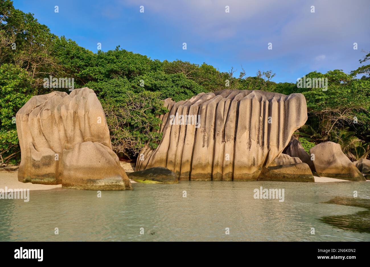 Anse Source D'Argent, L'Union Estate, La Digue, Seychelles Stock Photo ...