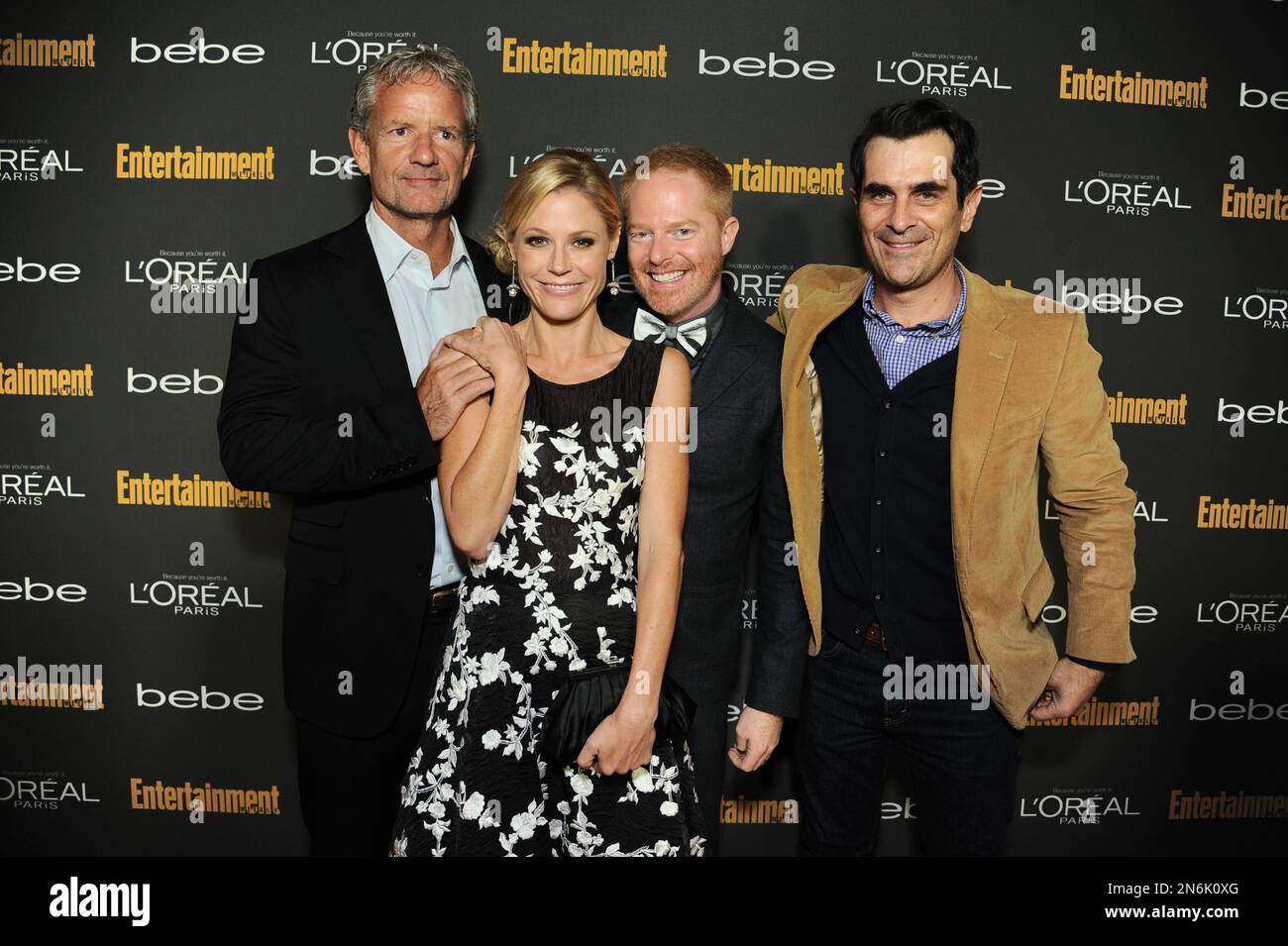 From left, "Modern Family" creator Christopher Lloyd and actors Julie ...