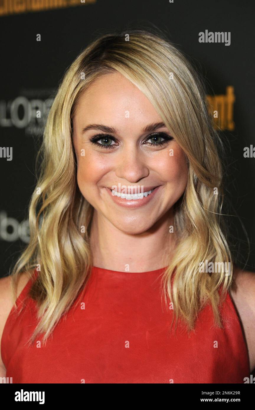 Becca Tobin arrives at the 2013 Entertainment Weekly Pre-Emmy Party ...
