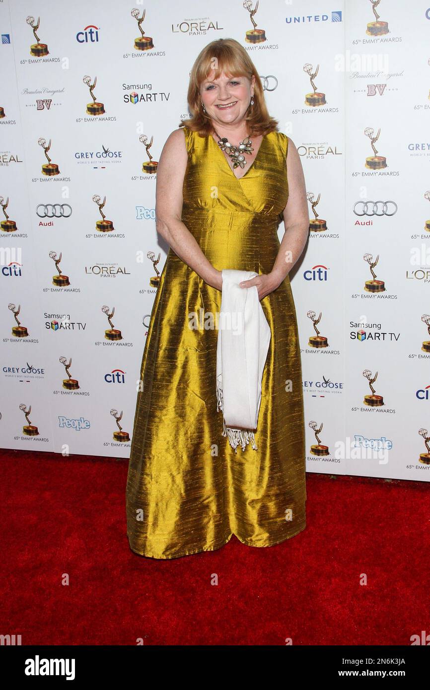 Actress Lesley Nicol arrives at the 65th Primetime Emmy Awards ...