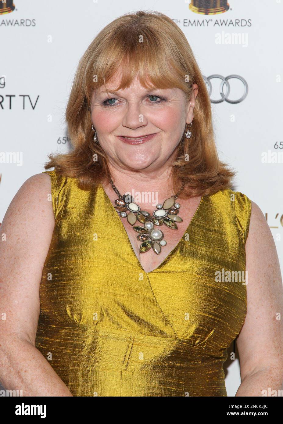Actress Lesley Nicol arrives at the 65th Primetime Emmy Awards ...